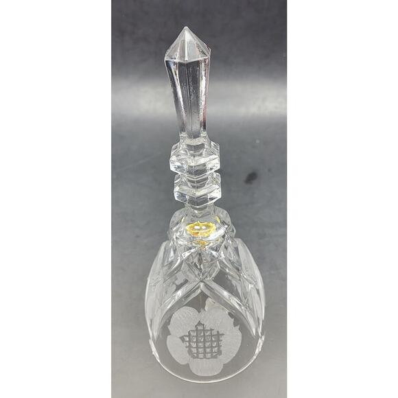 Unbranded | Accents | Vintage Cut Lead Crystal Bell With Etched Flowers ...